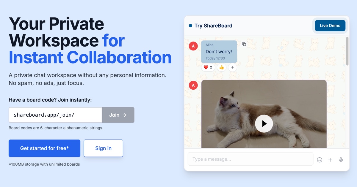 ShareBoard - Collaborative Workspace Platform | Real-time Team ...
